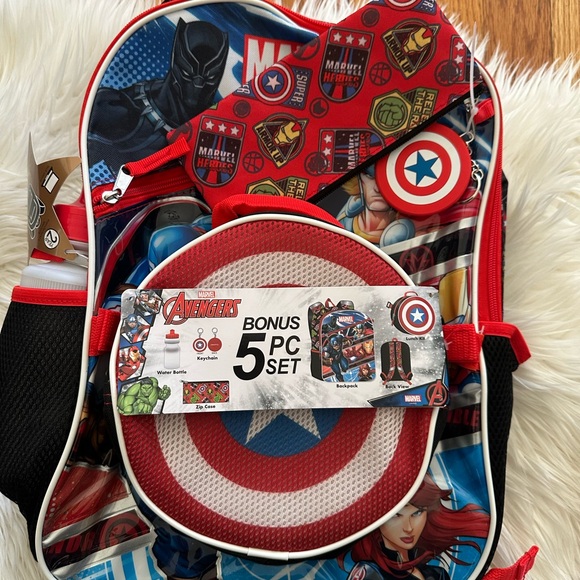 Marvel | Accessories | Marvel Avengers Set Of 5 Backpack Set | Poshmark